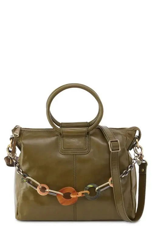 Hobo Medium Sheila Leather Satchel - Olive Veil