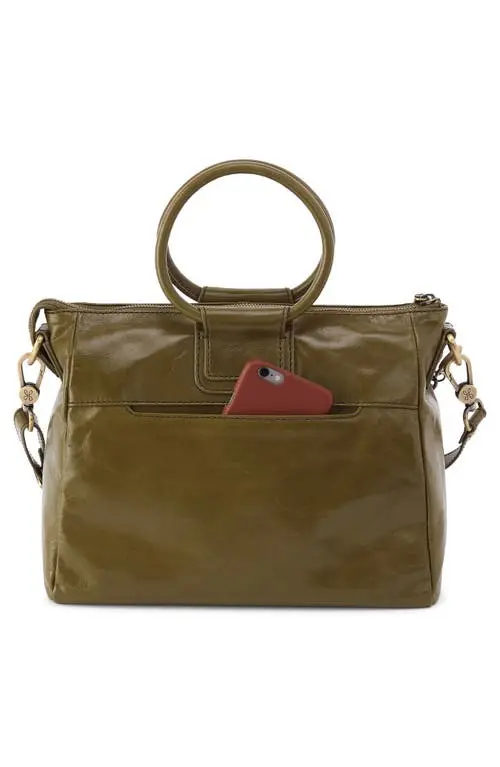 Hobo Medium Sheila Leather Satchel - Olive Veil