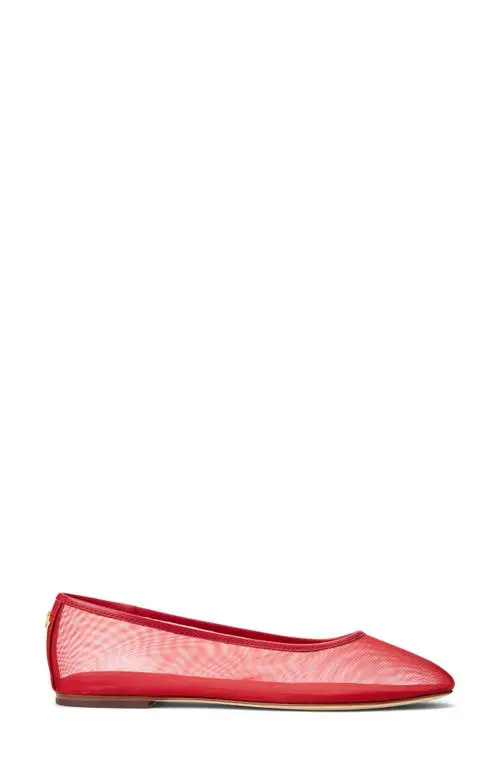 Ralph Lauren Jayna Mesh Ballet Flat - Festive Red