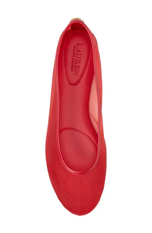 Ralph Lauren Jayna Mesh Ballet Flat - Festive Red