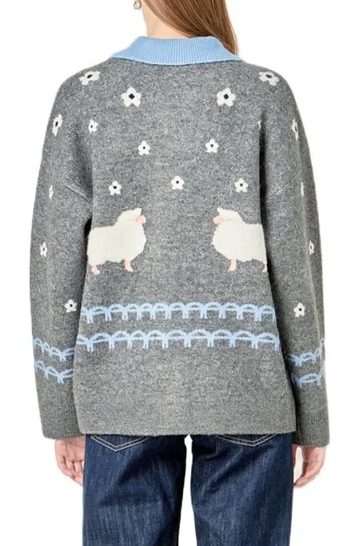 English Factory Sheep Cardigan