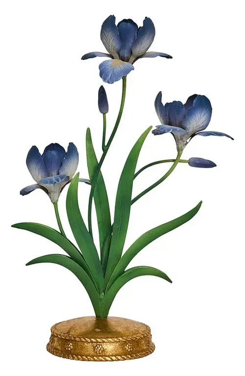JULISKA Meadow Walk Iris 15-inch Centerpiece
