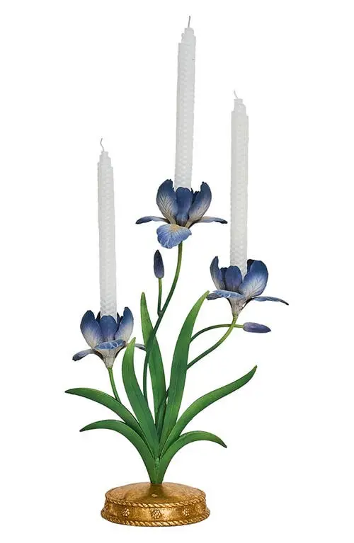 JULISKA Meadow Walk Iris 15-inch Centerpiece