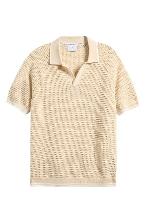PERCIVAL Tennis Johnny Collar Sweater Polo - Ecru