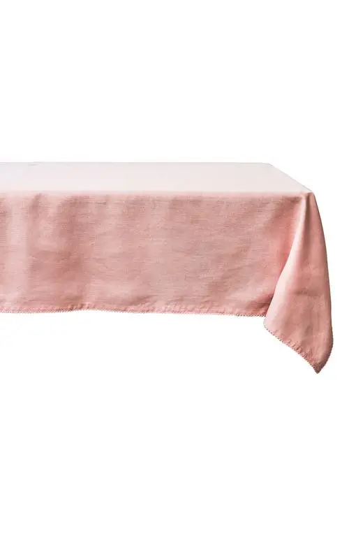 JULISKA Berry Scallop Linen Tablecloth - Pink