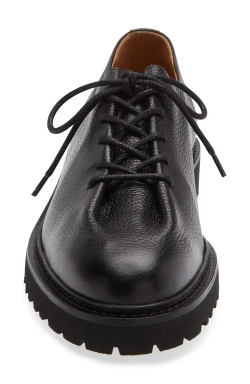 JACQUES SOLOVIERE Edouard Lug Sole Wholecut Shoe - Black