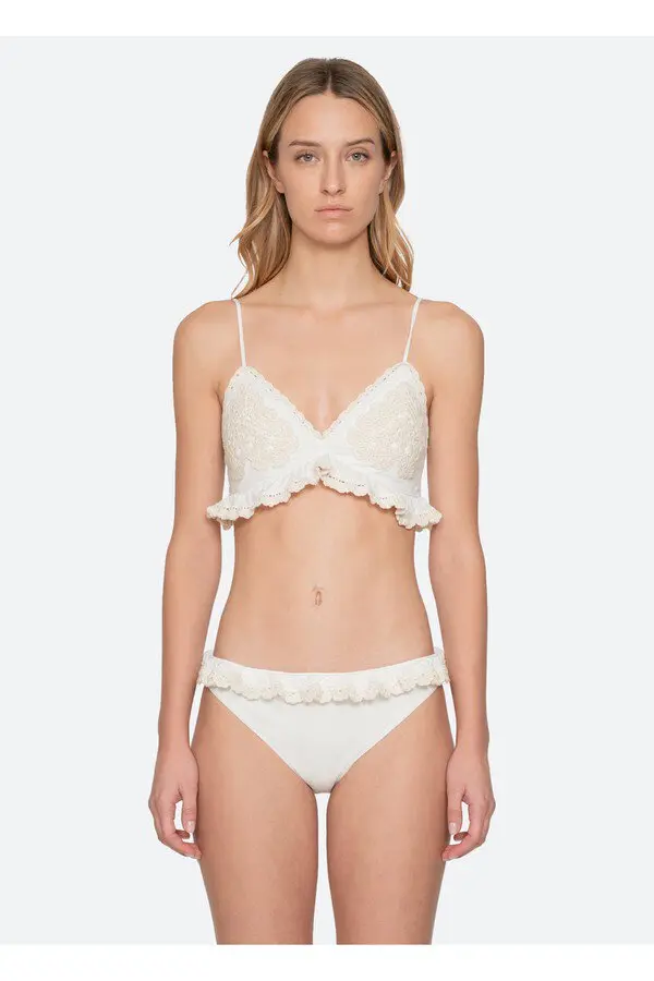 Sea Madelyn Bikini Top - White