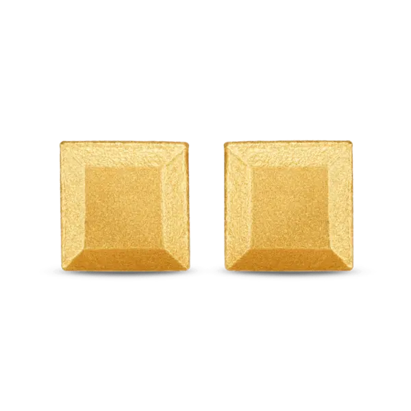 7879 Square Bullion Stud Earrings