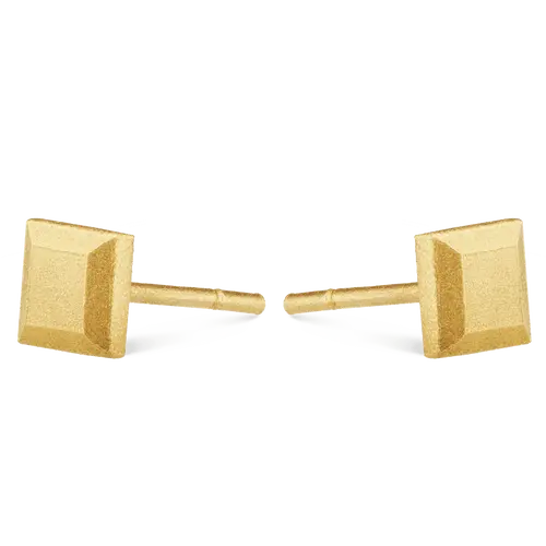 7879 Square Bullion Stud Earrings
