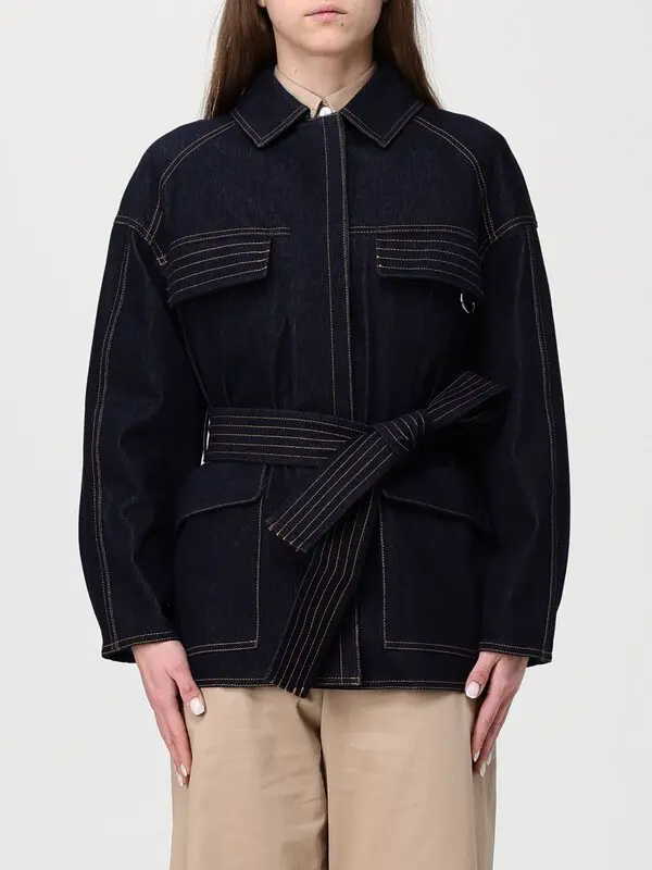 Max Mara Belted Safari Jacket - Blue
