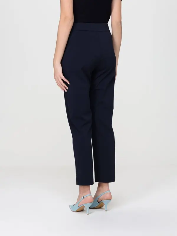 Max Mara Cropped Crepe Trousers - Blue