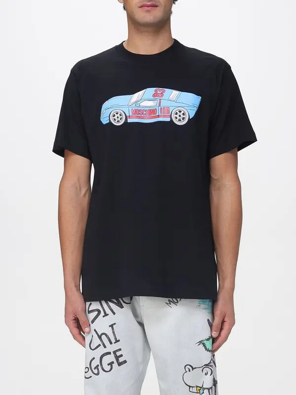 Moschino Printed Cotton T-shirt - Black