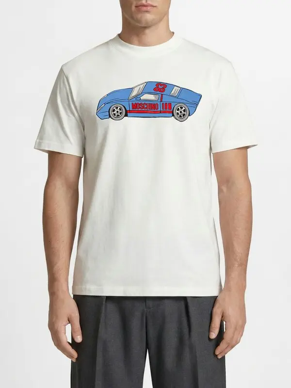 Moschino Printed Cotton T-shirt - White