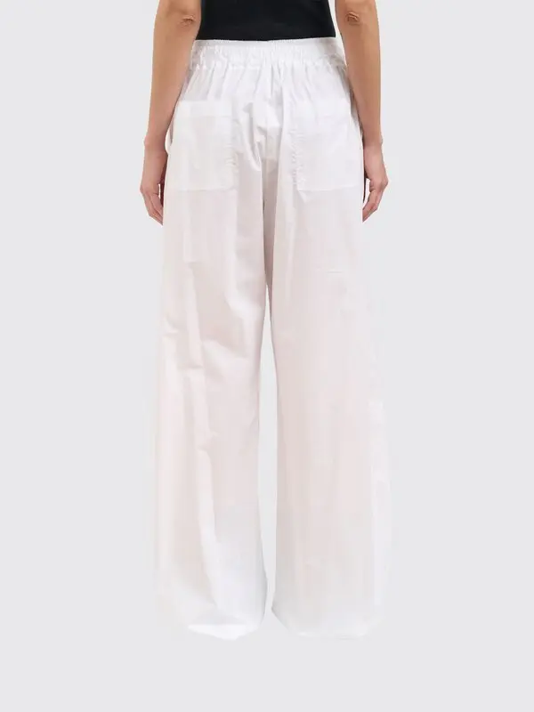 THELATEST Wide Leg Stretch Cotton Trousers - White