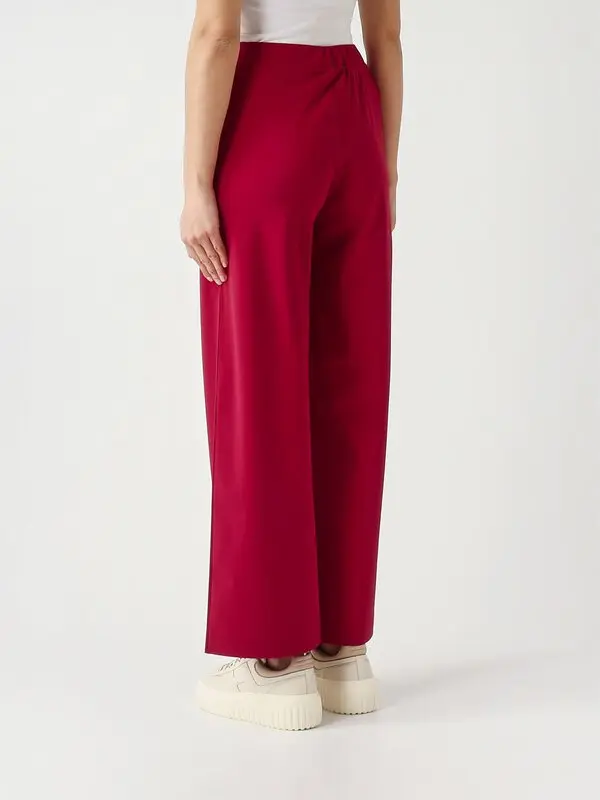 Max Mara Lagoraio Stretch Jersey Trousers - Ruby