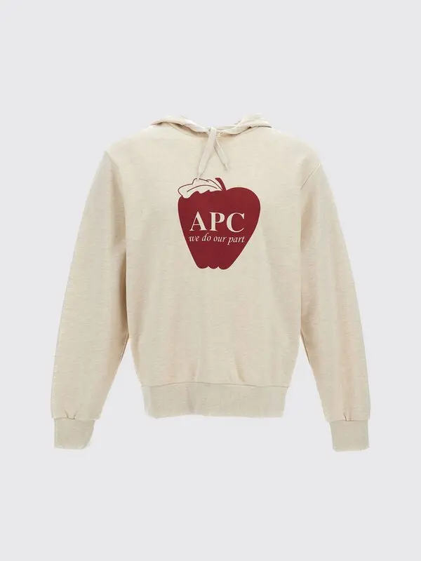 A.p.c. Cotton Hoodie With Logo