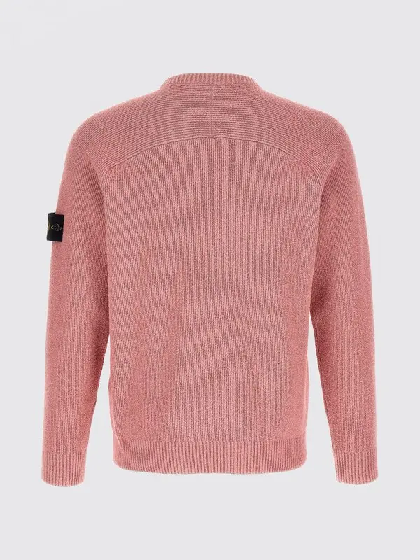 Stone Island Cotton Crew Neck Sweater - Pink