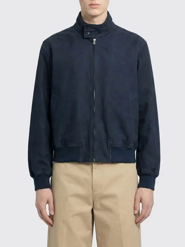 A.p.c. Cotton Bomber Jacket - Blue