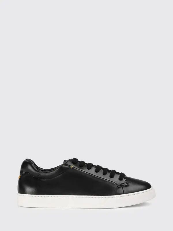 DOUCAL'S Low Top Leather Sneakers - Black