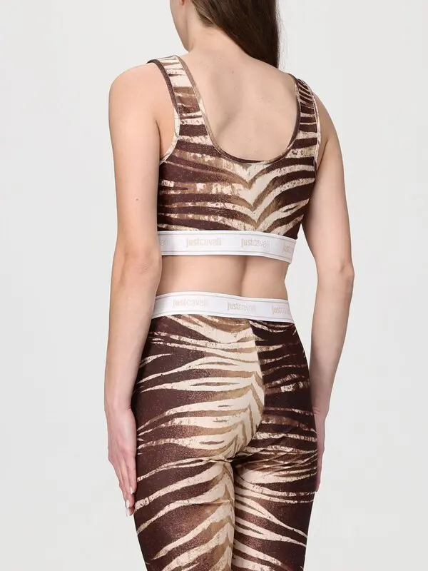 Just Cavalli Printed Crop Top