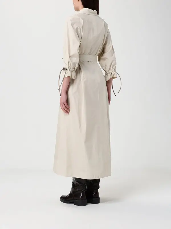 Max Mara Cotton Midi Chemisier Dress With Balloon Sleeves