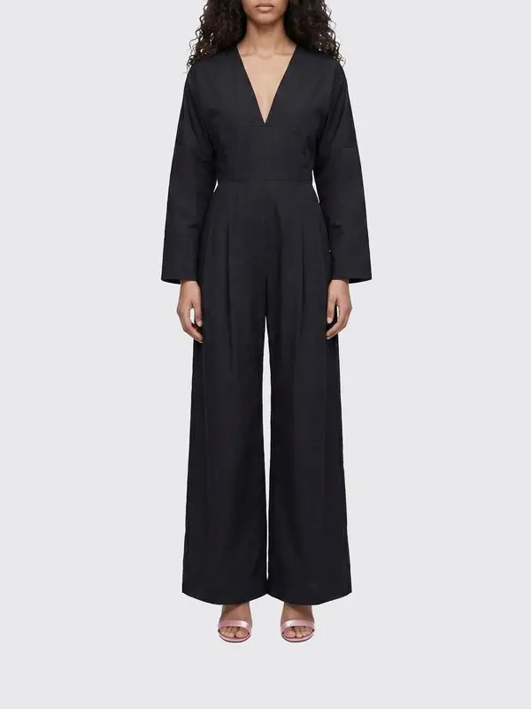 THELATEST Cotton Jumpsuit - Black