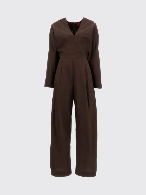THELATEST Cotton Jumpsuit - Brown