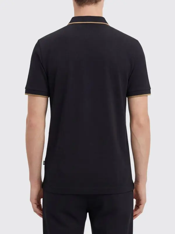 BOSS Cotton Polo Shirt - Black