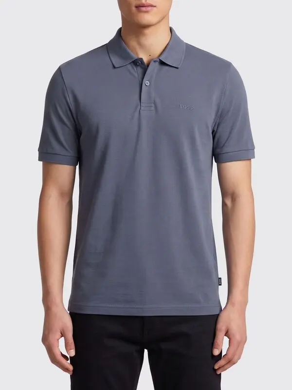 BOSS Cotton Polo Shirt - Blue 1