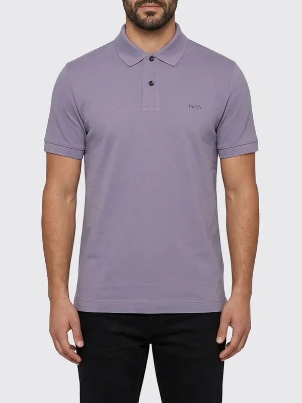 BOSS Cotton Polo Shirt - Lilac
