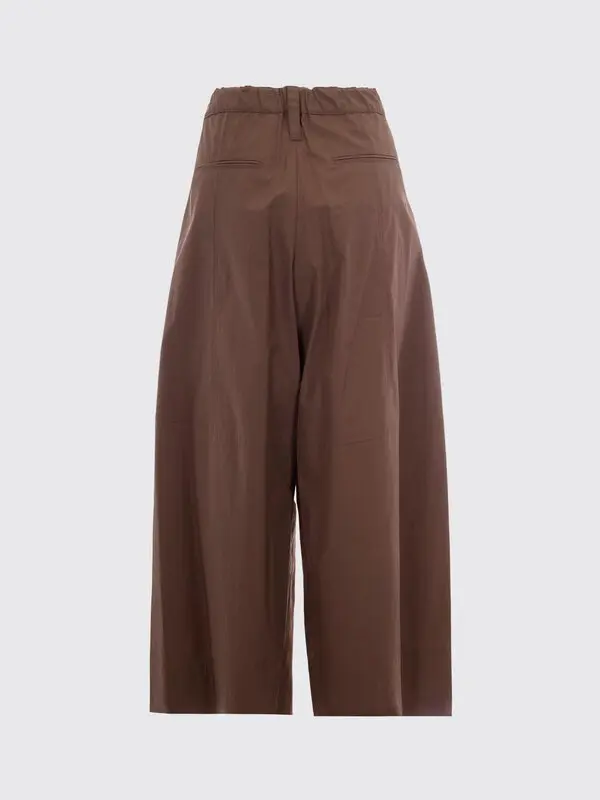 Max Mara Cotton Cropped Trousers - Brown
