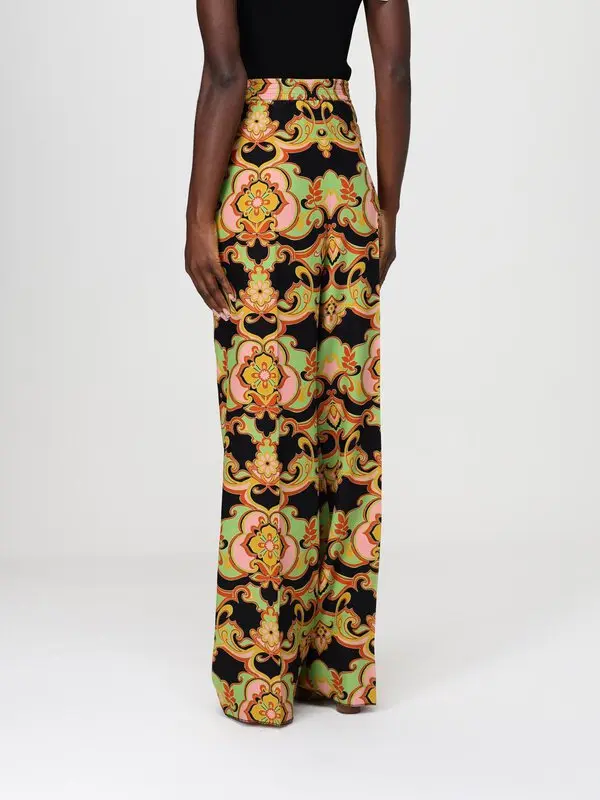Etro Palazzo Trousers In Jersey With Ethnic Print - Multicolor