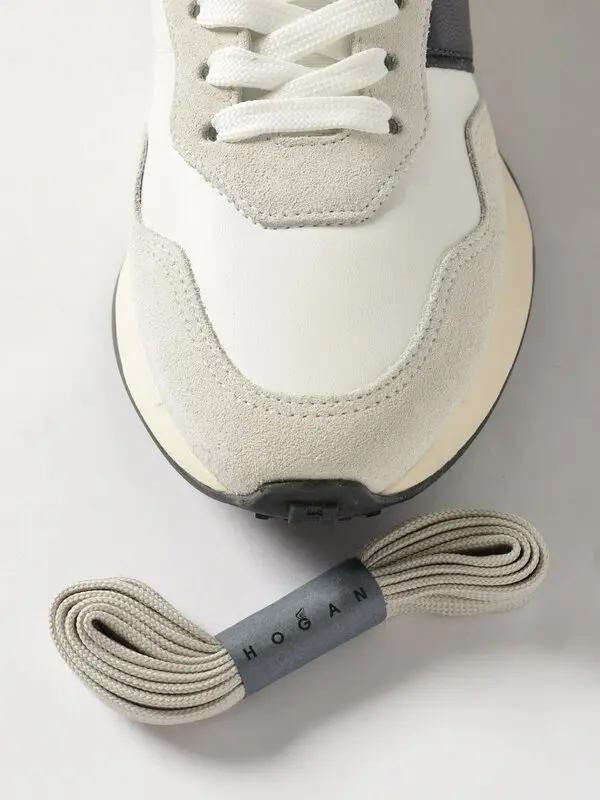 Hogan H601 Leather Sneakers - White