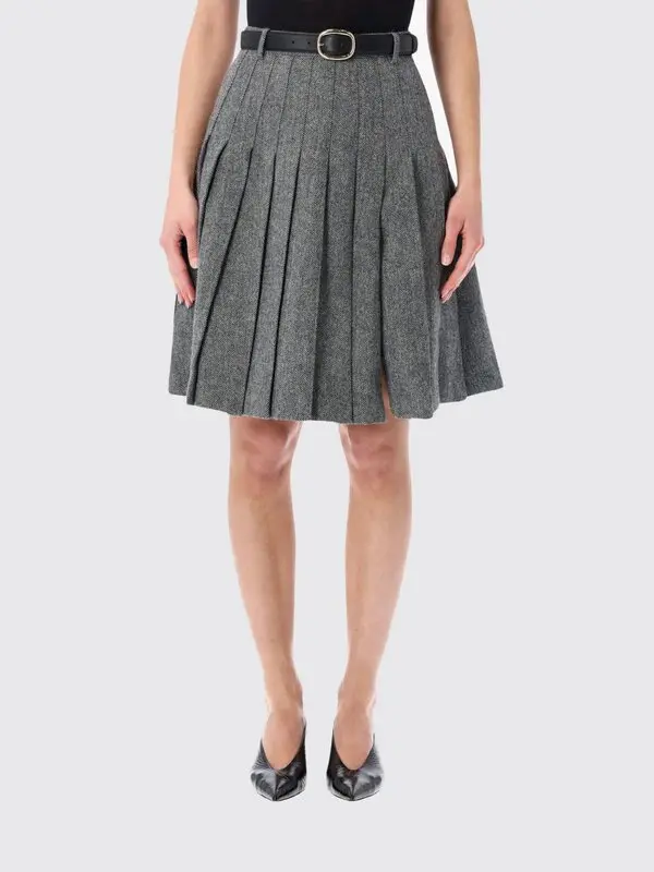 SELF-PORTRAIT Pleated Midi Skirt