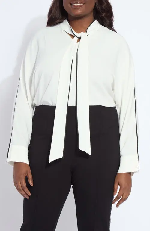 Lyssé Tie Neck Dolman Sleeve Top