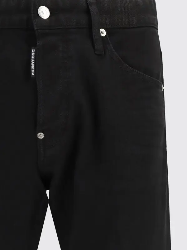 Dsquared2 Dyed Teddy Stretch Denim Jeans - Black