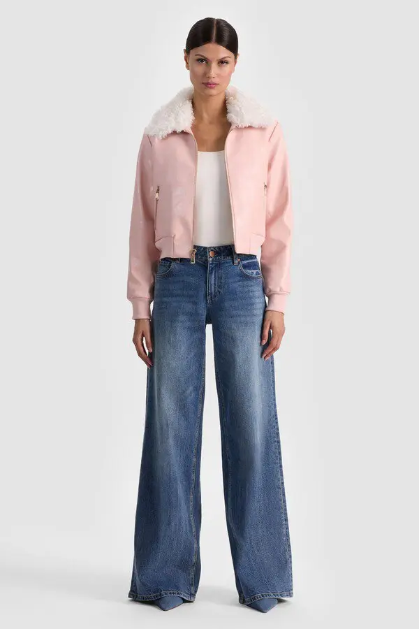 Alice + Olivia Willard Vegan Bomber