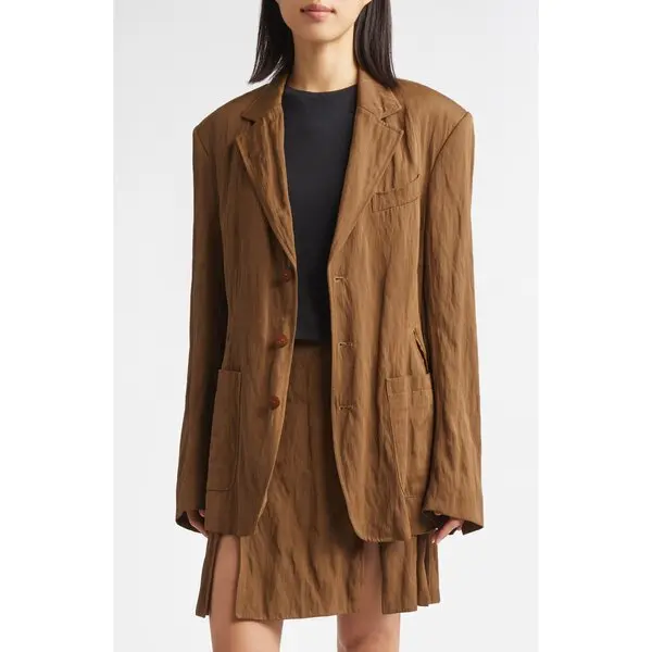 Eckhaus Latta Shadow Nylon Twill Blazer