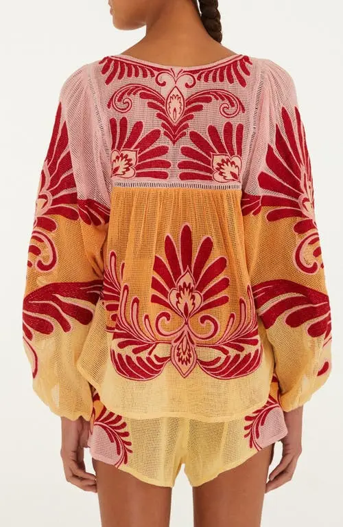 Farm Rio Arabesc Cover-up Shirt