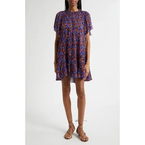 Ulla Johnson Ryla Floral Silk Shift Dress