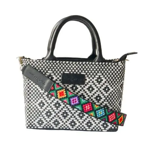 TIN MARIN Mai Woven Bag Strap - Multi With Leather