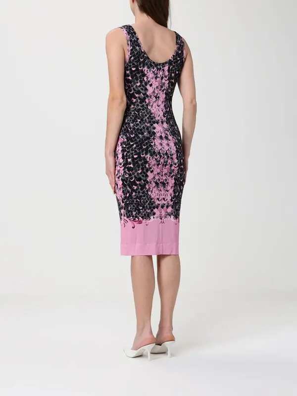 Versace Printed Jersey Midi Dress