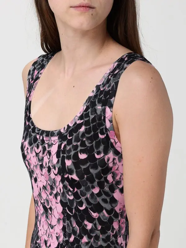 Versace Printed Jersey Midi Dress