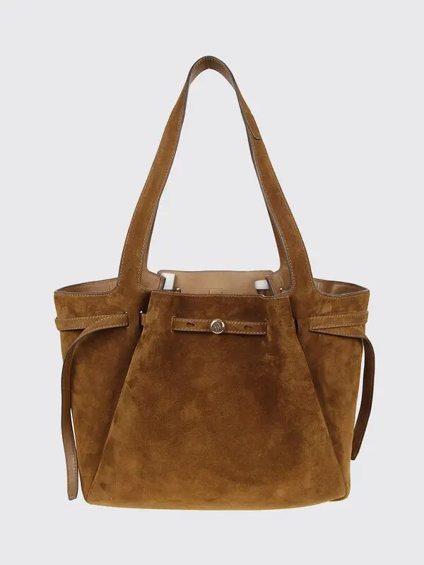 Tory Burch Romy Suede Shoulder Bag - Brown