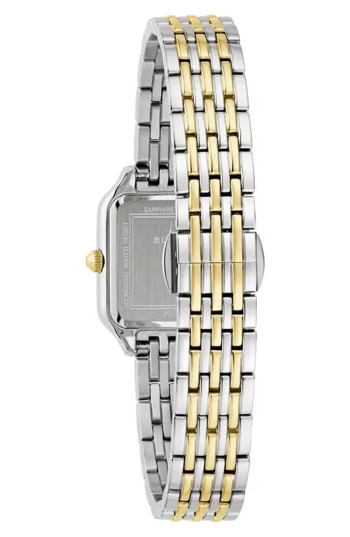 Bulova Classic Sutton Square Two-tone Bracelet Watch
