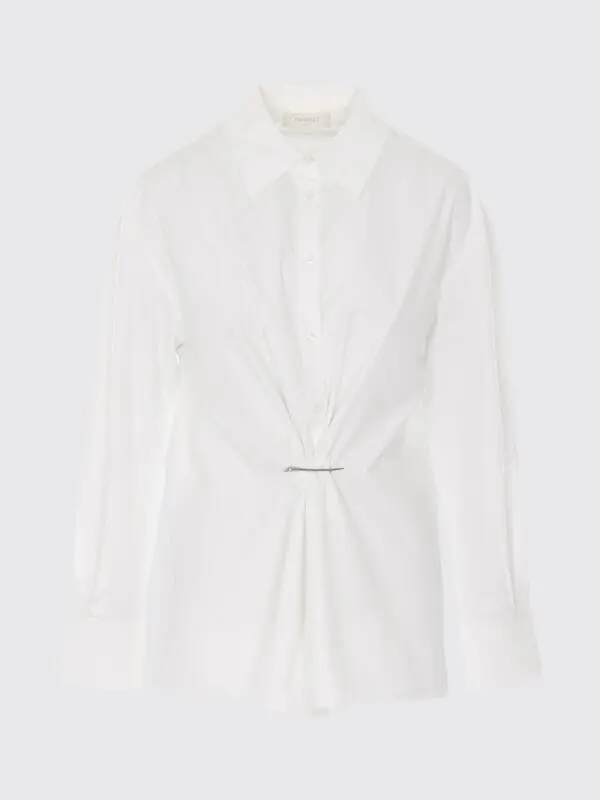 TWINSET Cotton Poplin Shirt - White
