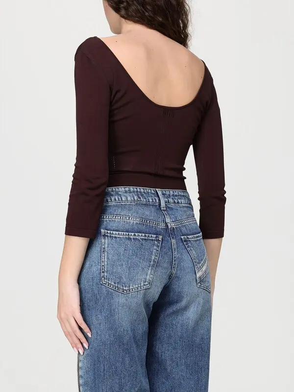 Elisabetta Franchi Perforated Viscose Knit Top