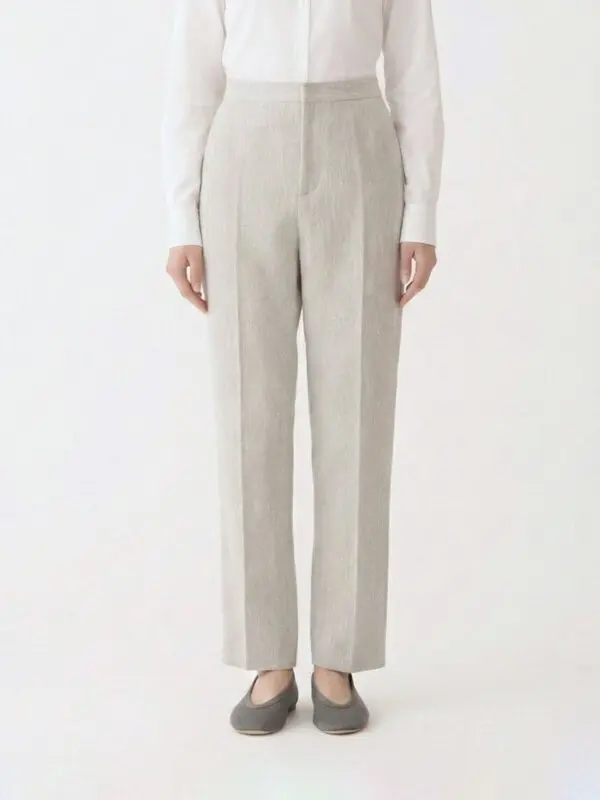 Fabiana Filippi Wool And Cotton Blend Tailored Trousers - Ice