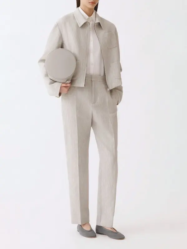 Fabiana Filippi Wool And Cotton Blend Tailored Trousers