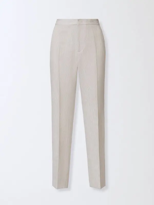 Fabiana Filippi Wool And Cotton Blend Tailored Trousers